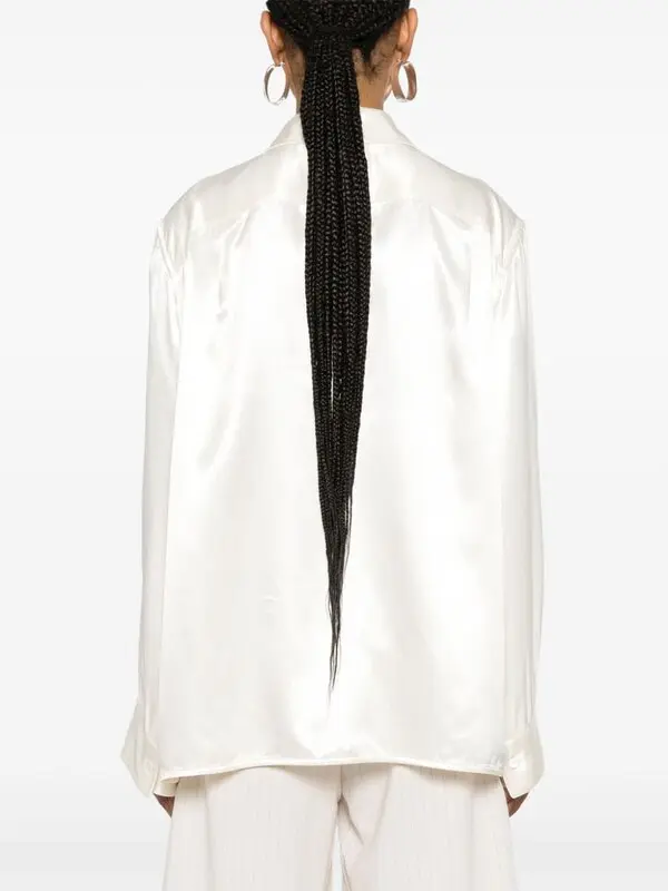 JIL SANDER Logo-appliqué Drop-shoulder Shirt