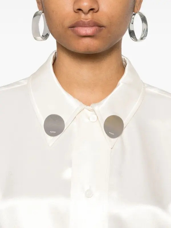 JIL SANDER Logo-appliqué Drop-shoulder Shirt