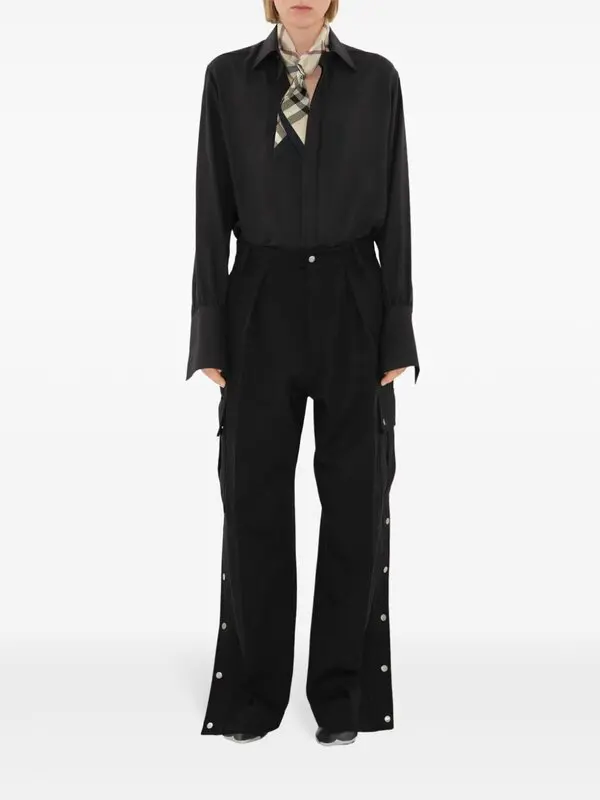 Burberry Skinny Check Silk Scarf - Neutrals