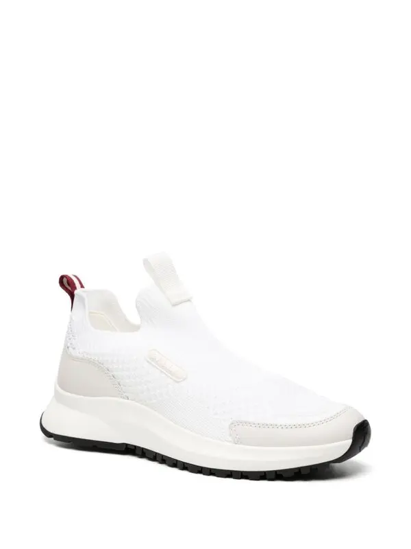 Bally Outline Logo-patch Sneakers - White