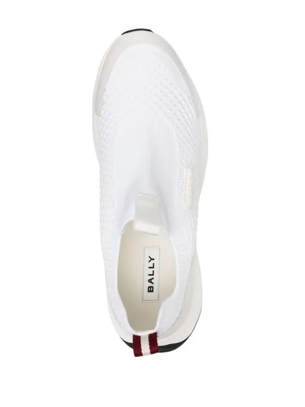 Bally Outline Logo-patch Sneakers - White