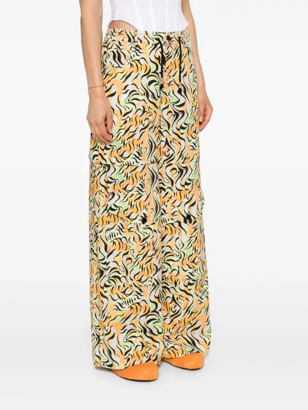 Marni Animal-print Straight-leg Trousers