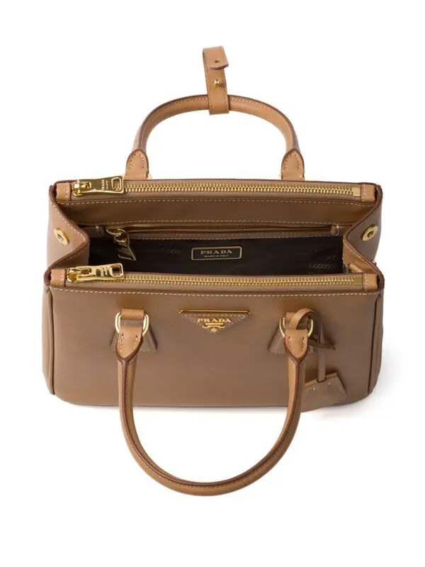 Prada Small Galleria Tote Bag - Brown