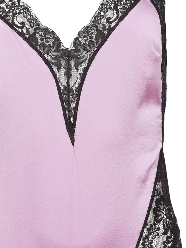 FLEUR DU MAL Venus Lace Teddy - Purple