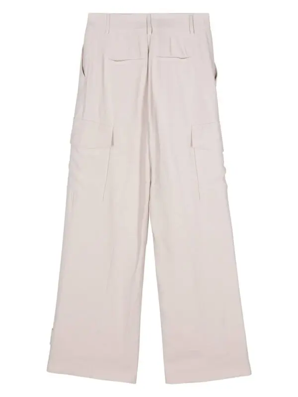BLANCA VITA Wide-leg Cargo Trousers - Neutrals