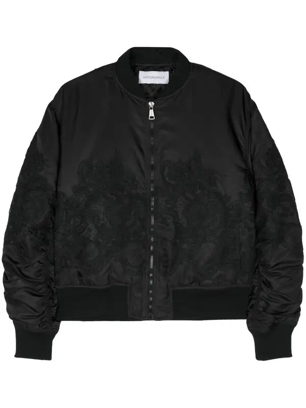 Viktor & Rolf Floral-lace Bomber Jacket