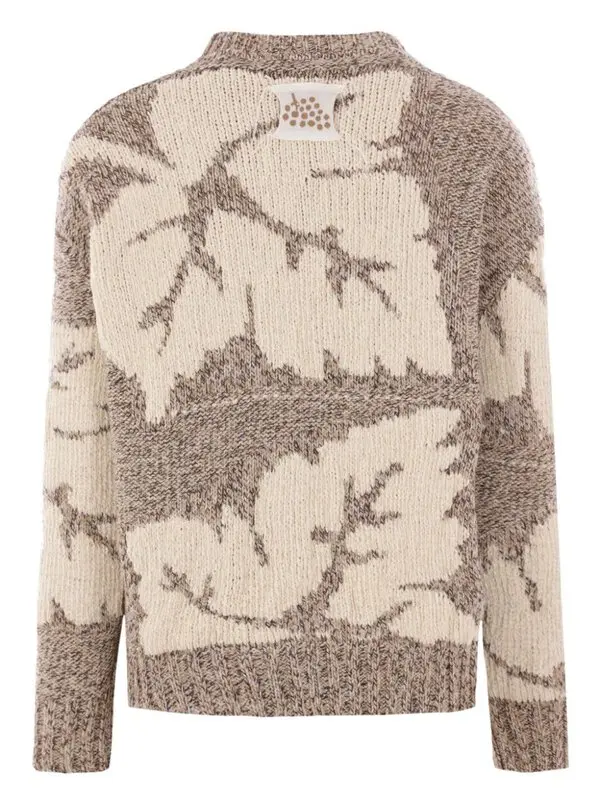 FEDERICO CINA Grape Intarsia Knit Jumper