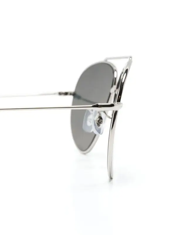 Ray-ban Reverse Aviator-frame Sunglasses - Silver