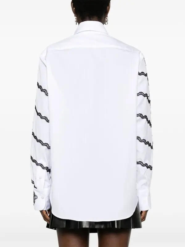 Viktor & Rolf Lace Appliqué Cotton Shirt