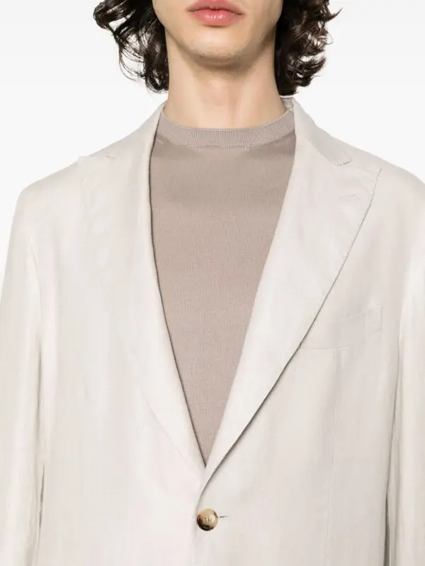 Boglioli K Interlock-twill Suit Jacket - Neutrals