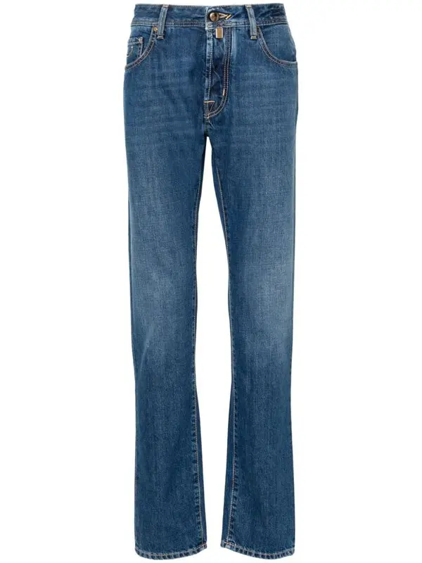 Jacob Cohen Bard Mid-rise Slim-cut Jeans - Blue
