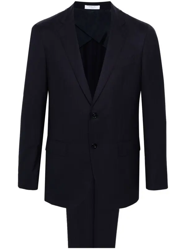 Boglioli Twill Virgin-wool Suit - Blue