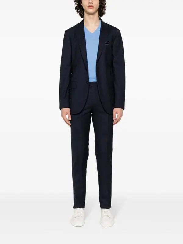 Boglioli Twill Virgin-wool Suit - Blue