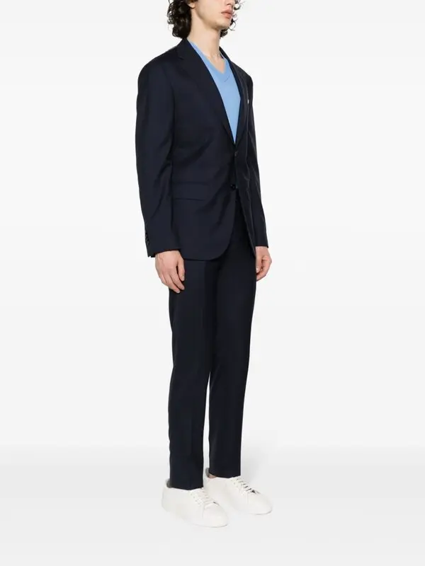 Boglioli Twill Virgin-wool Suit - Blue