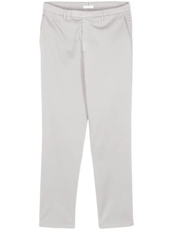 Boglioli Pressed-crease Straight-leg Trousers - Grey