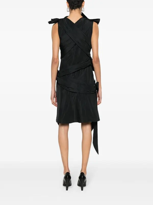 Viktor & Rolf Draped Bow-detail Mini Dress