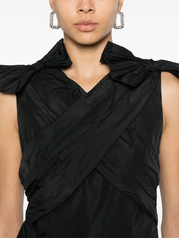 Viktor & Rolf Draped Bow-detail Mini Dress