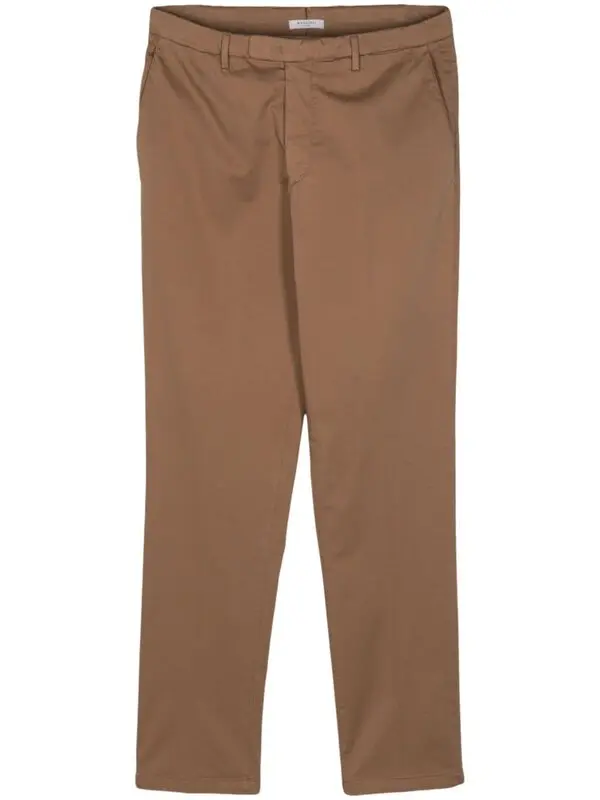 Boglioli Pressed-crease Straight-leg Trousers