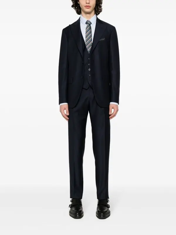 Boglioli Interlock-twill Virgin-wool Suit