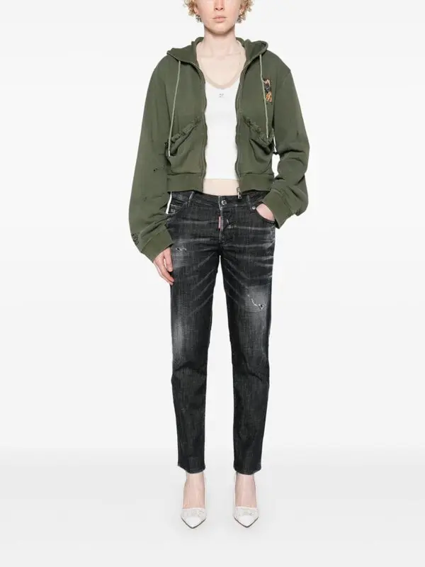 Dsquared2 Jennifer Low-rise Skinny Jeans - Black