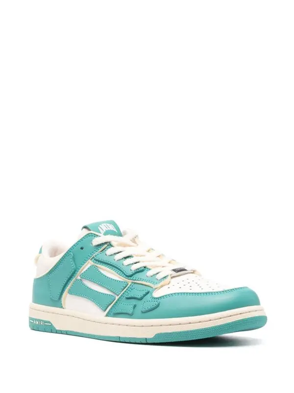 Amiri Collegiate Skel Leather Sneakers - Blue