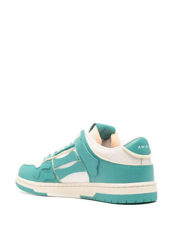 Amiri Collegiate Skel Leather Sneakers - Blue