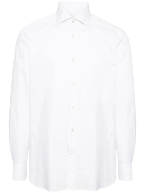 Zegna Spread-collar Cotton Shirt