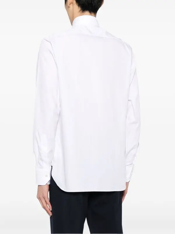 Zegna Spread-collar Cotton Shirt
