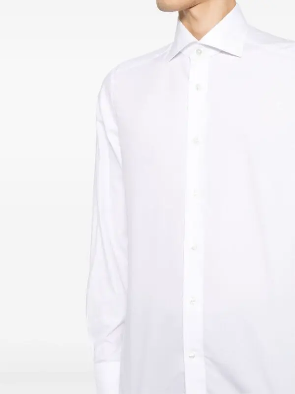 Zegna Spread-collar Cotton Shirt