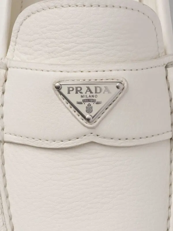 Prada Logo-plaque Leather Drivers