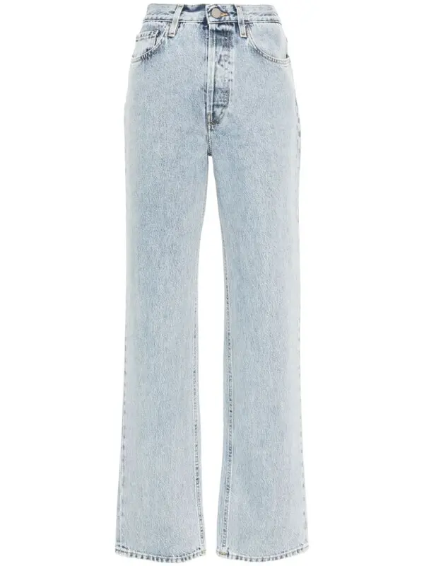 TOTEME Classic Cut Denim Full Length Jeans - Blue