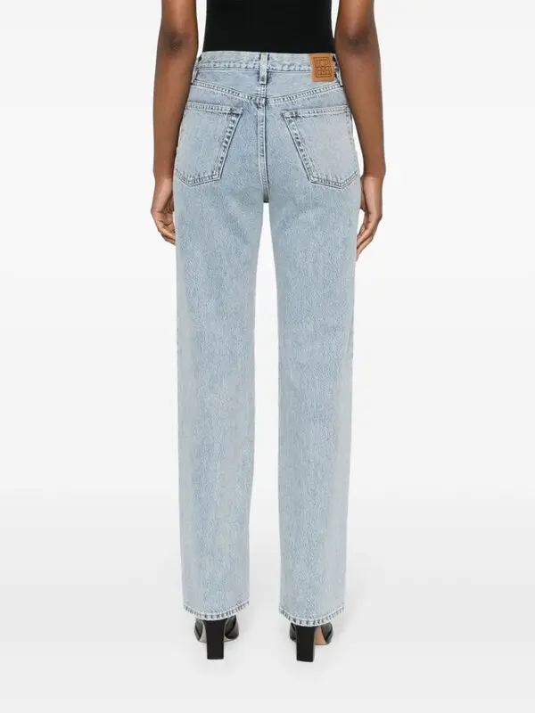TOTEME Classic Cut Denim Full Length Jeans - Blue