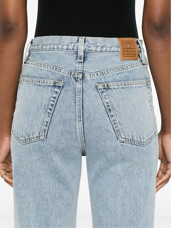 TOTEME Classic Cut Denim Full Length Jeans - Blue