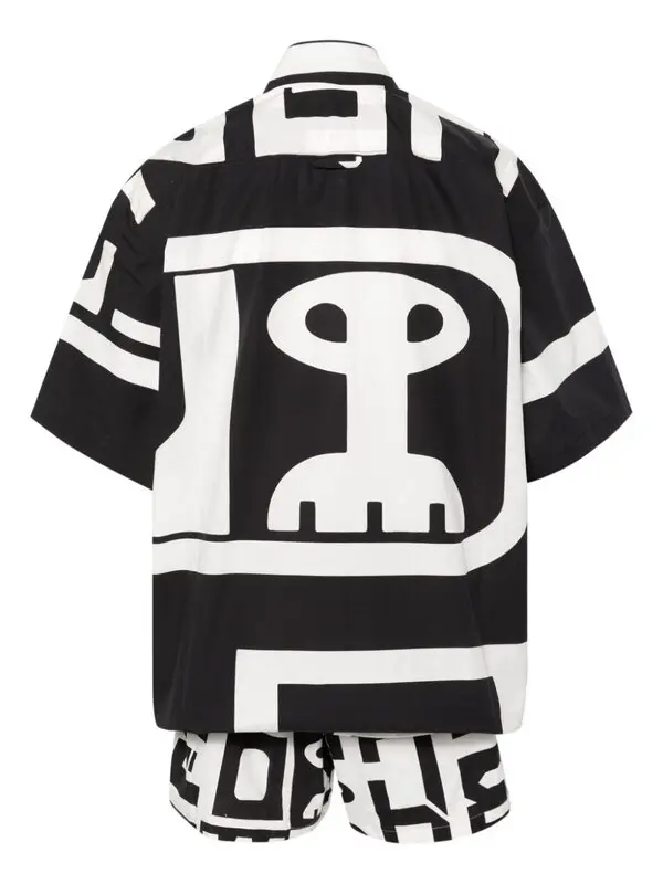 WALTER VAN BEIRENDONCK Shirt Combi Shorts Playsuit