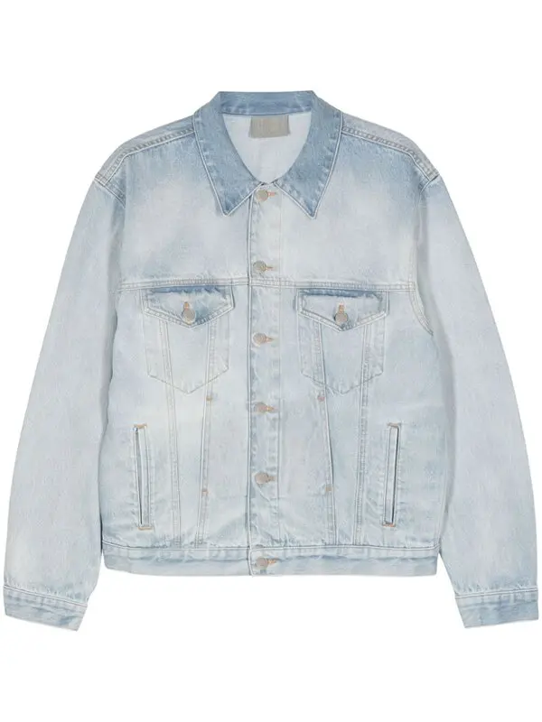 VTMNTS Logo-embroidered Denim Jacket