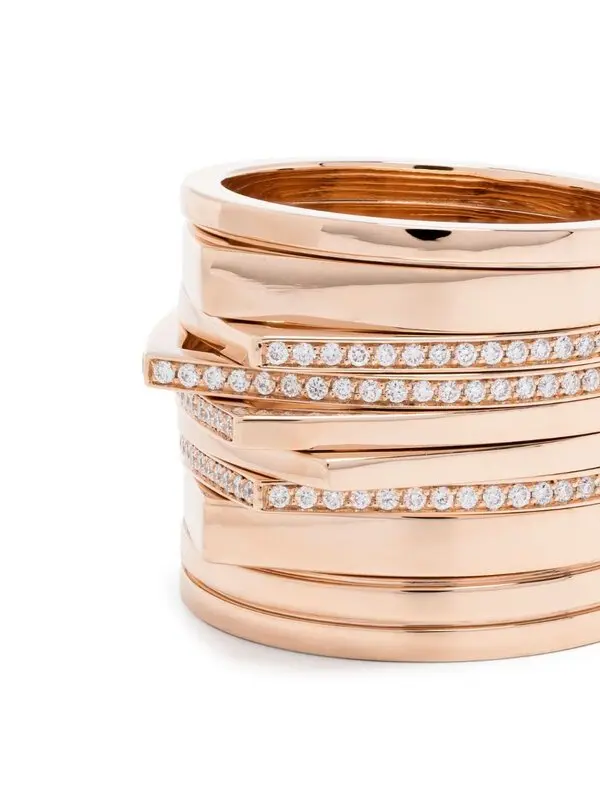 REPOSSI 18kt Rose Gold Antifer Diamond Ring