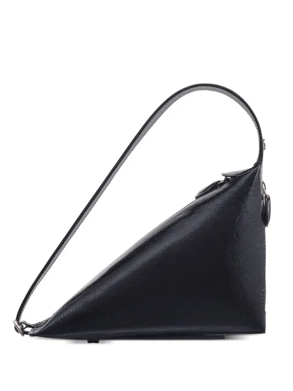 COURREGES Naplack Leather Shoulder Bag