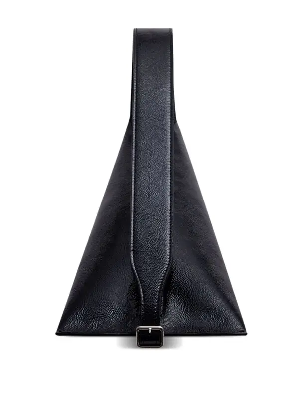 COURREGES Naplack Leather Shoulder Bag