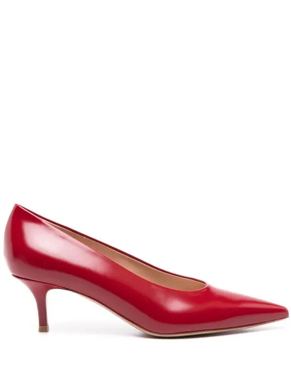 GIANVITO ROSSI 55mm Robbie Leather Pumps - Red