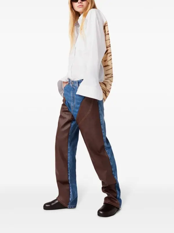 Stella McCartney Tiger-print Oversized Silk Shirt