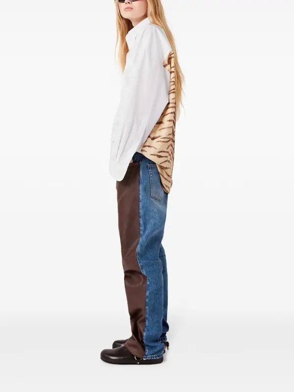 Stella McCartney Tiger-print Oversized Silk Shirt