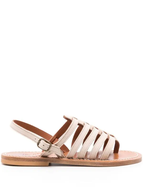 K.JACQUES Homere Suede Sandals - Neutrals