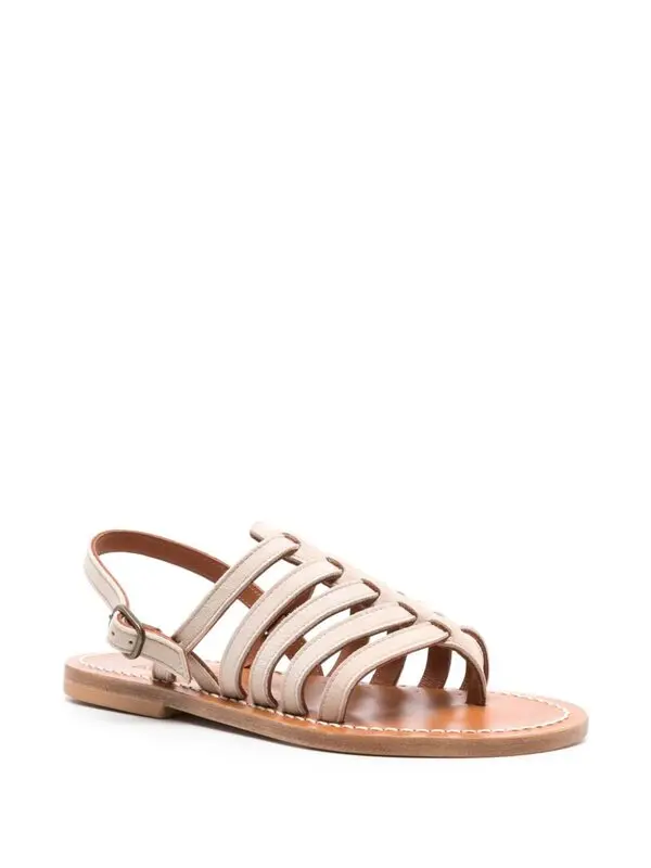 K.JACQUES Homere Suede Sandals - Neutrals