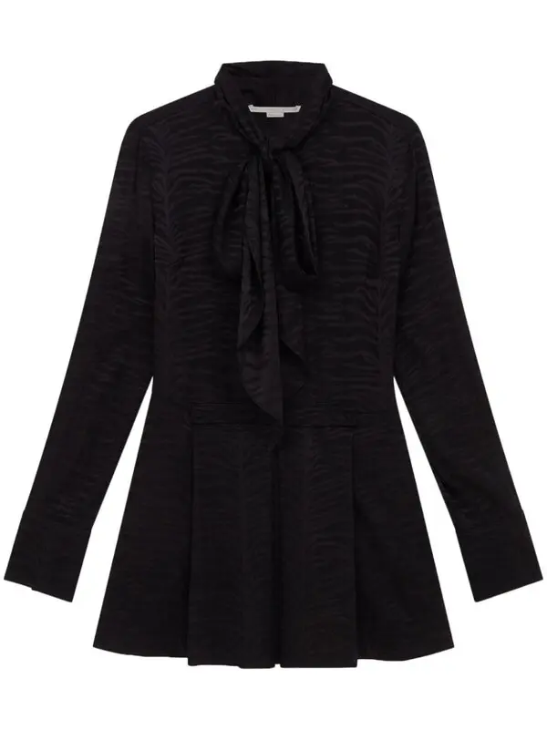 Stella McCartney Tiger-print Organic Silk Minidress