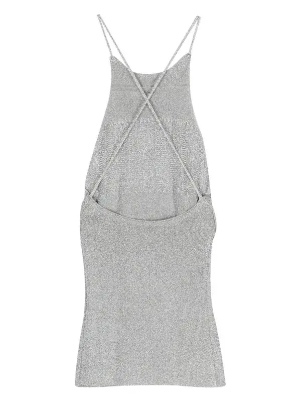 paloma wool シルバー キャミソール Paloma Wool Conan Metallic Knitted Top In Silver - 23% Off