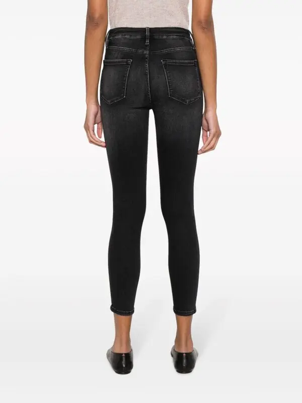 FRAME Le One Skinny-leg Cropped Jeans