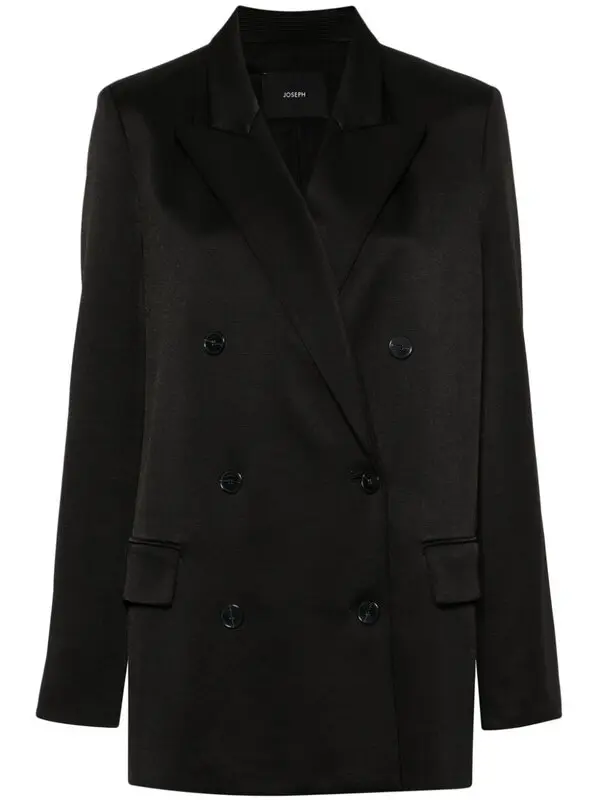 JOSEPH Ottoman Knitted Double-breasted Blazer