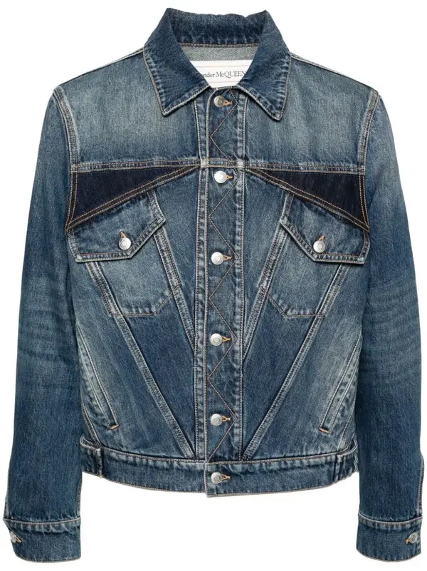 Alexander McQueen Panelled Denim Jacket