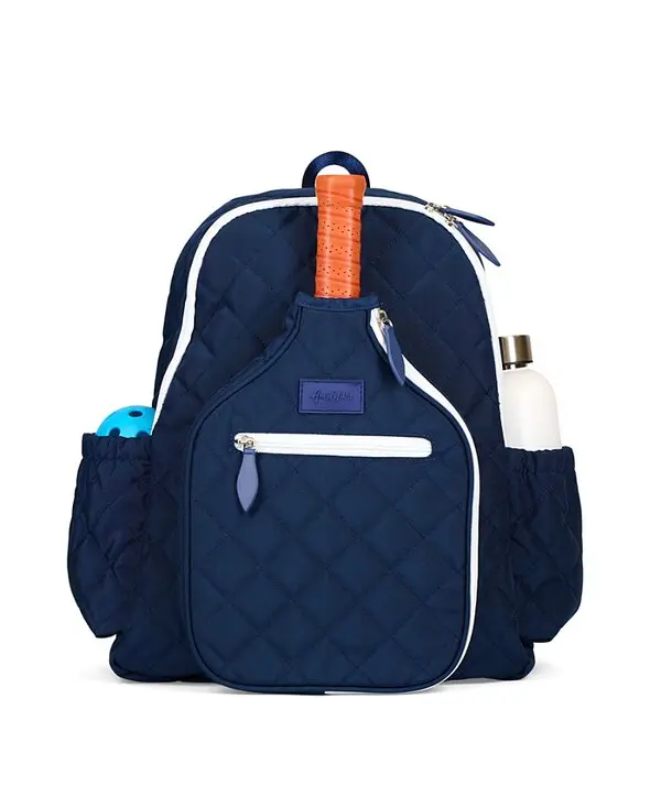 AME & LULU Pickleball Backpack - Quilted Navy/white