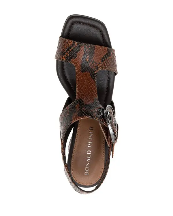 DONALD PLINER Buckled Slingback Sandals